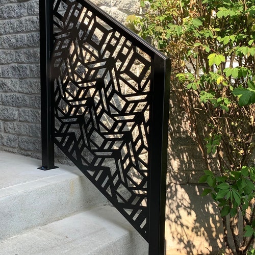 Metal Railing Panel Balcony Insert Deck Panel Staircase - Etsy Canada
