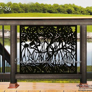 Metal Railing Panel / Deck Railing / Stair Railing / Custom Order ...