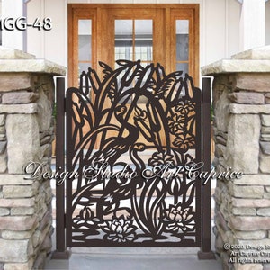 Custom Metal Entry Gate / Artistic & Unique Design / Made-to-order ...