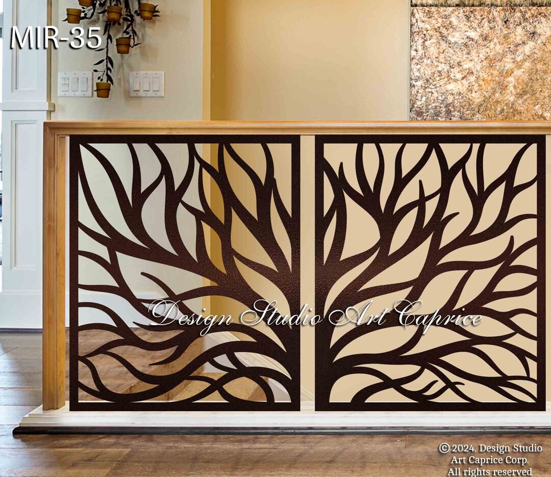 Stair Railing Interior / Metal Railing Panel Insert / Deck Railing ...