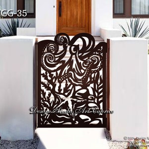 See Theme Custom Metal Entry Gate / Artistic & Unique Design / Made-to ...