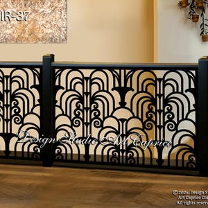 Metal Interior Railing Panel Inserts / Art Deco / Custom Made / Outdoor ...