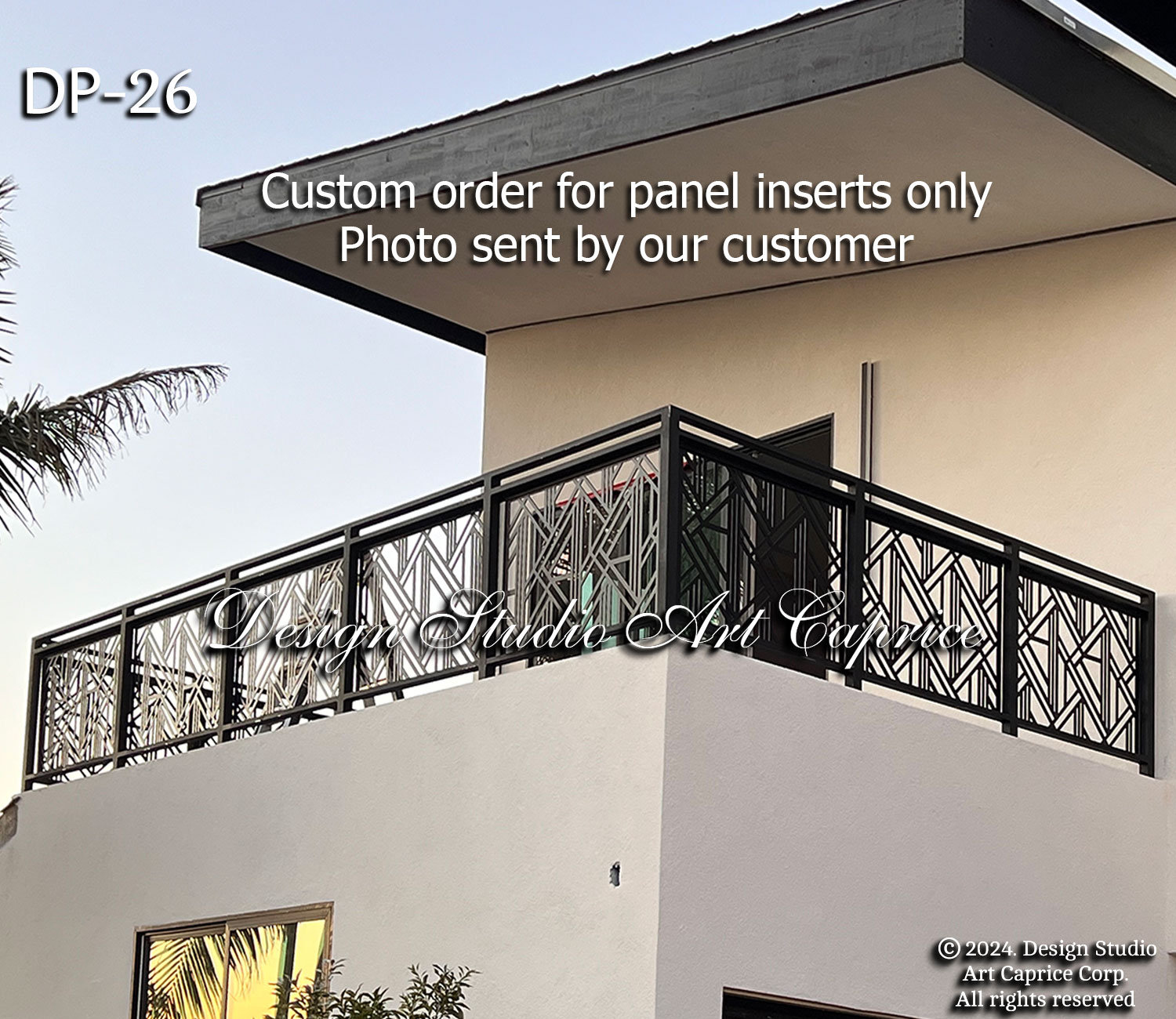 Metal Railing Panel / Balcony / Deck Panel / Fence / Custom Order ...