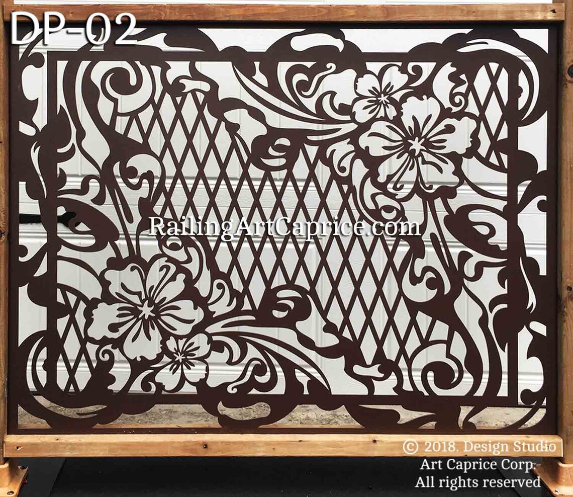 Metal Railing Panel Balcony Insert Deck Panel Staircase - Etsy