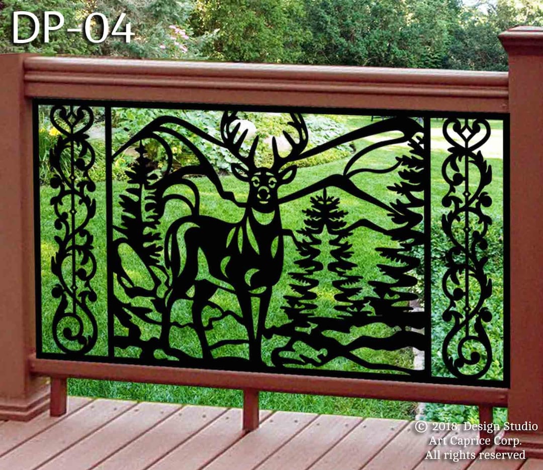 Metal Railing Panel | Balcony Insert | Deck Panel | Staircase Design | Privacy Screen | Fence ...