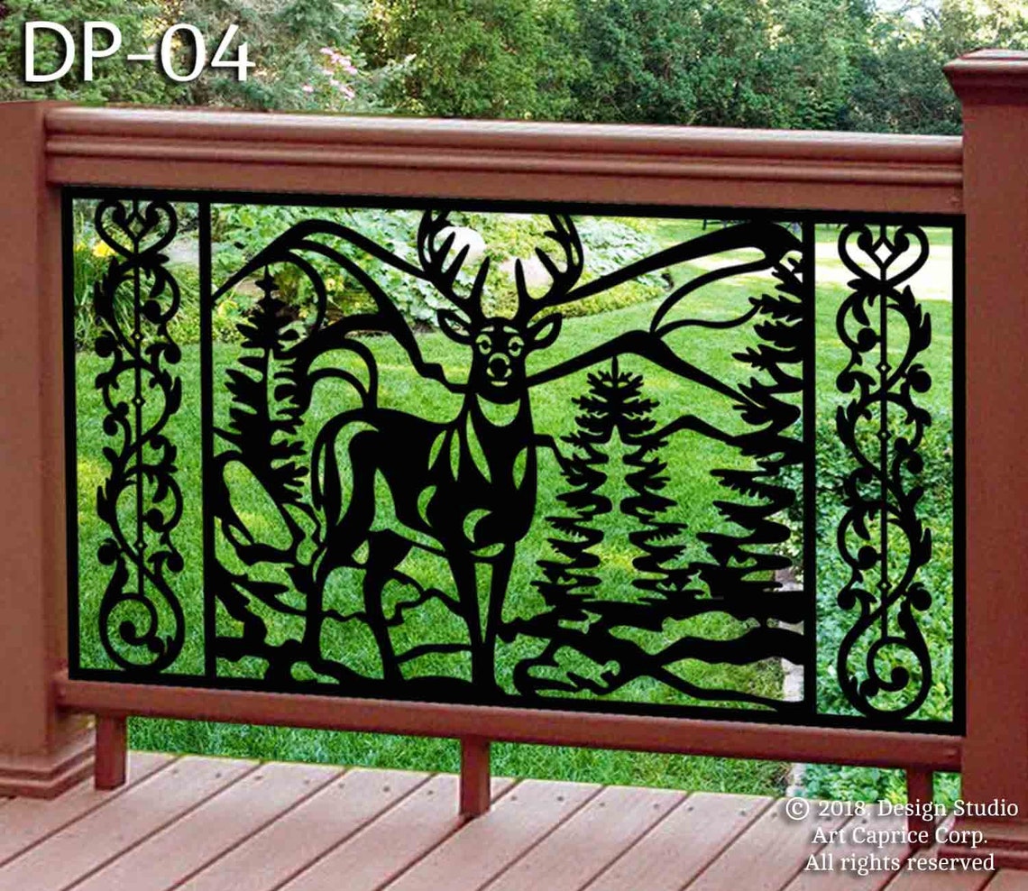 Metal Railing Panel | Balcony Insert | Deck Panel | Staircase Design ...