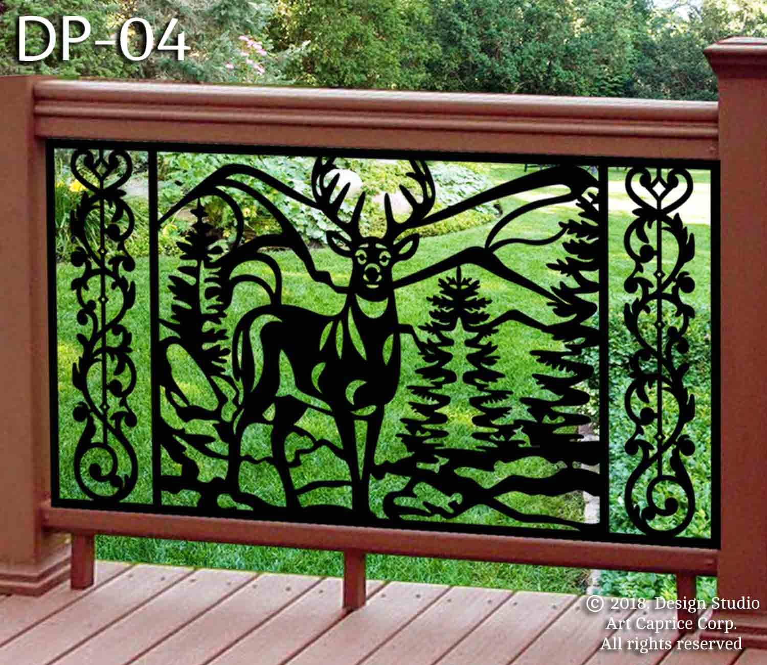 Metal Railing Panel Balcony Insert Deck Panel Staircase - Etsy Canada