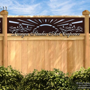 Aluminum Fence Topper /custom Order/ Metal Privacy Screen /fencing ...