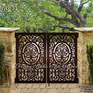 Custom Metal Entry Gate / Artistic & Unique Design / Made-to-order ...