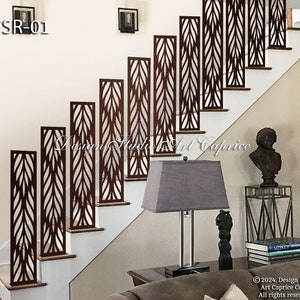 Stair Railing /freestanding / Contemporary Artistic Design / Custom ...