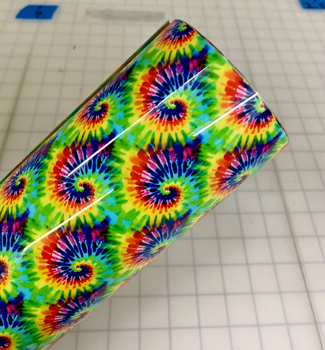 12x15 Sheet Small Tie Dye HTV Thermoflex Pattern Heat-transfer Vinyl No ...