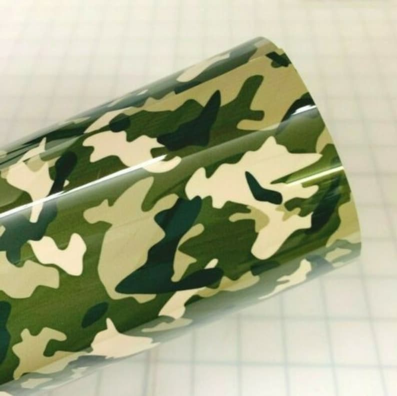 12x15 Sheet Green Camo HTV Thermoflex Pattern | Etsy