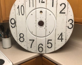 Spool clock | Etsy