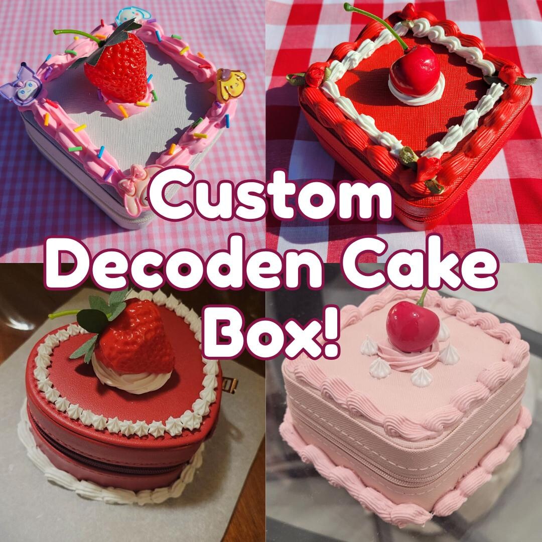 Custom Decoden Cake Jewelry Box | Kawaii | Handmade | Aesthetic ...