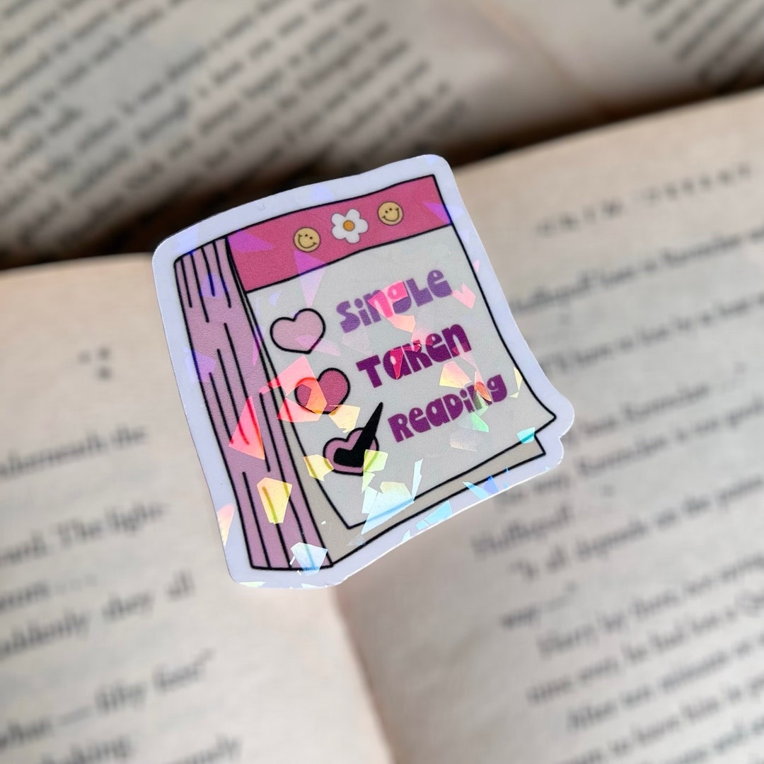 Single Taken Reading Sticker Reading Book Boyfriend Holographic Kindle ...