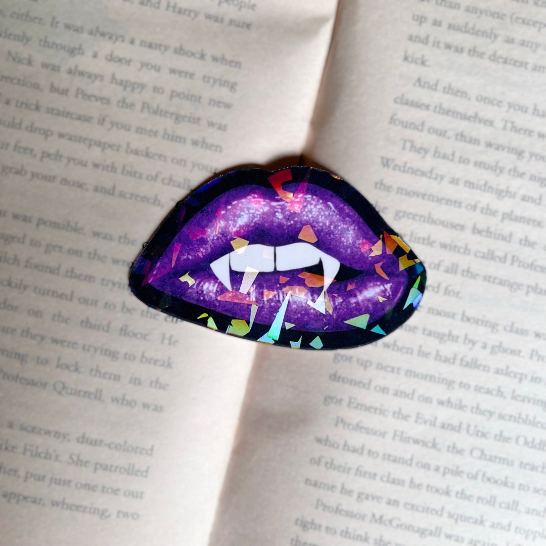 Vampire Sticker Monster Romance Love Lips Smut Holographic Kindle ...