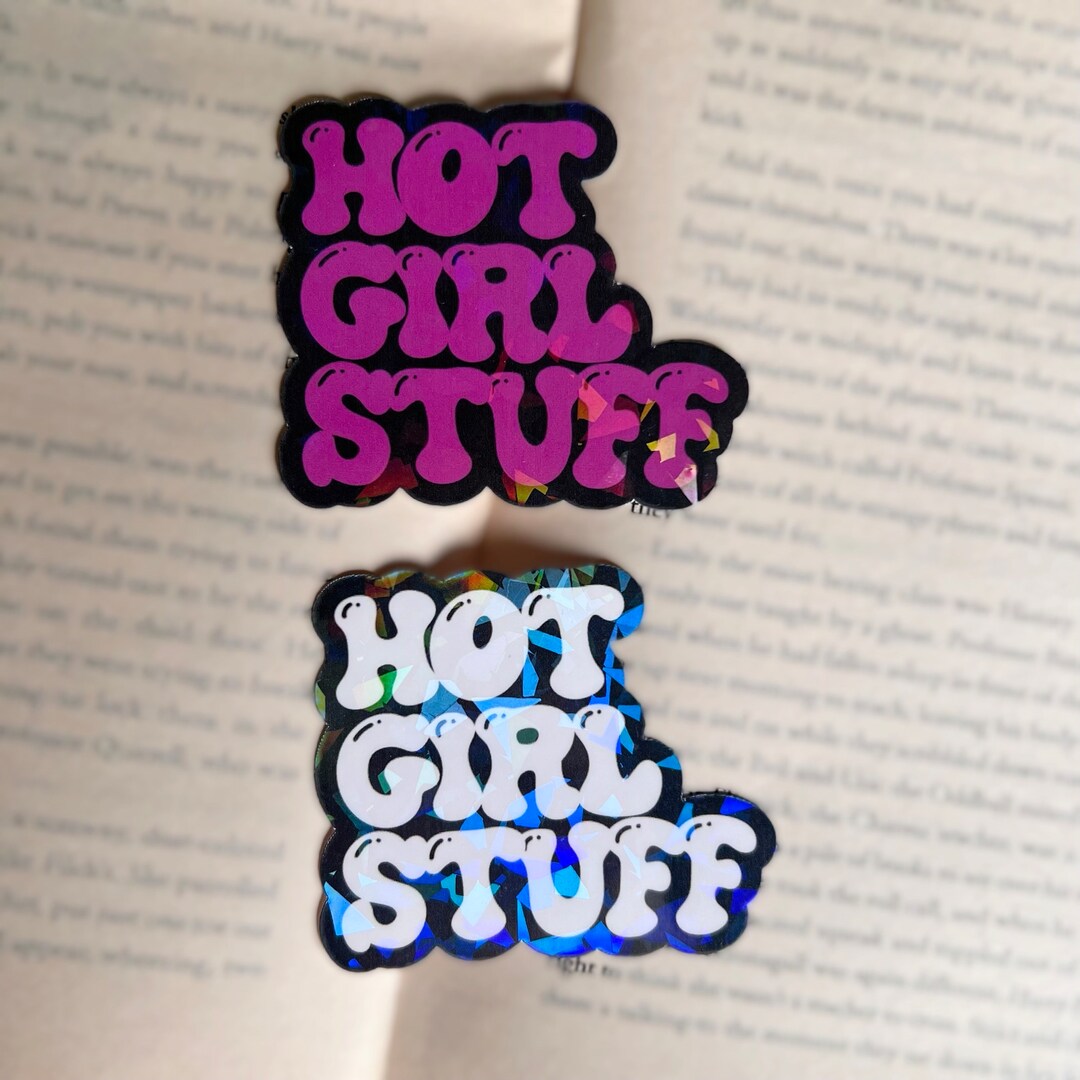 Hot Girl Stuff Sticker Holographic Laptop Kindle Hot Girl Summer - Etsy
