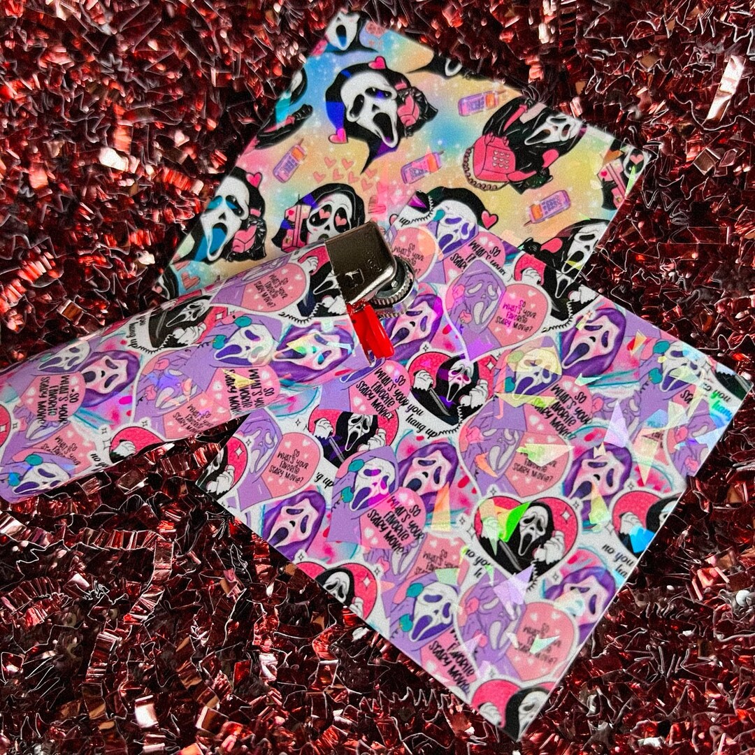 Scary Movie Lighter Wrap Holographic Love Valentines Day Ghost Spooky ...