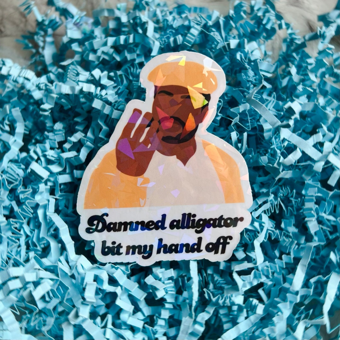 Movie Sticker Funny Happy Gilmore Adam Sandler Chubbs Golf Alligator ...