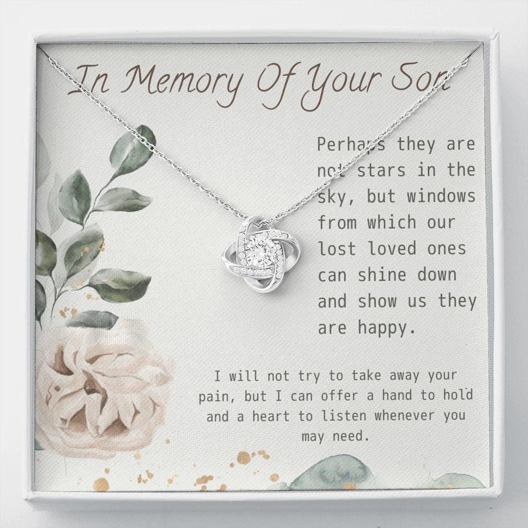 In Memory of Your Son Gift, Sympathy Loss of Son, Memorial Gift for ...
