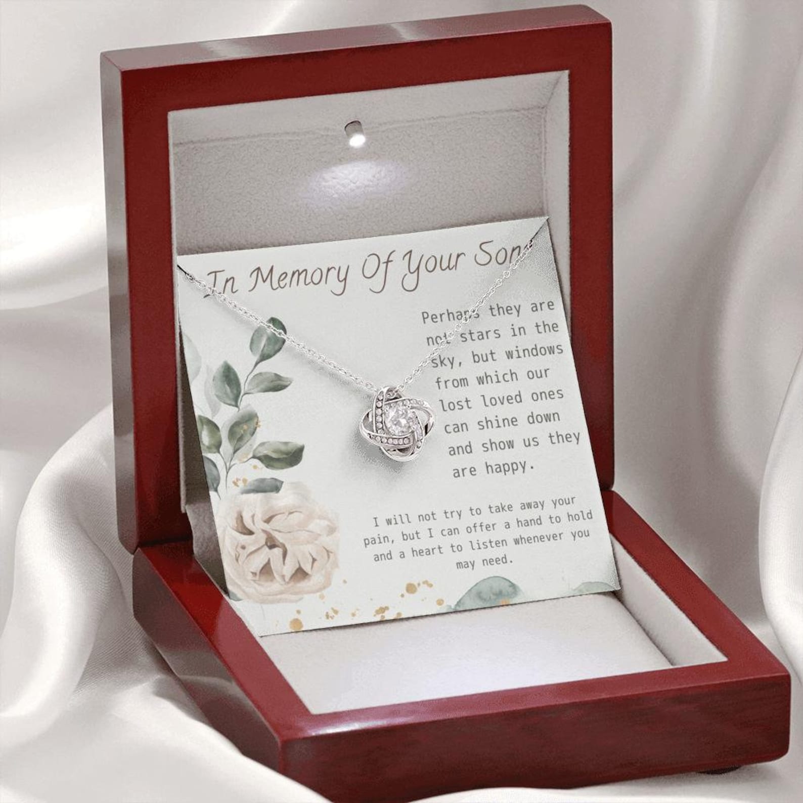 In Memory of Your Son Gift Sympathy Loss of Son Memorial - Etsy