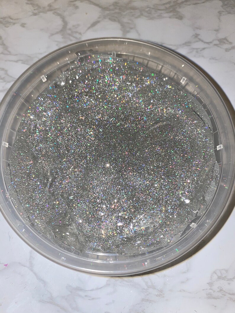 Holographic Clear Slime - Etsy
