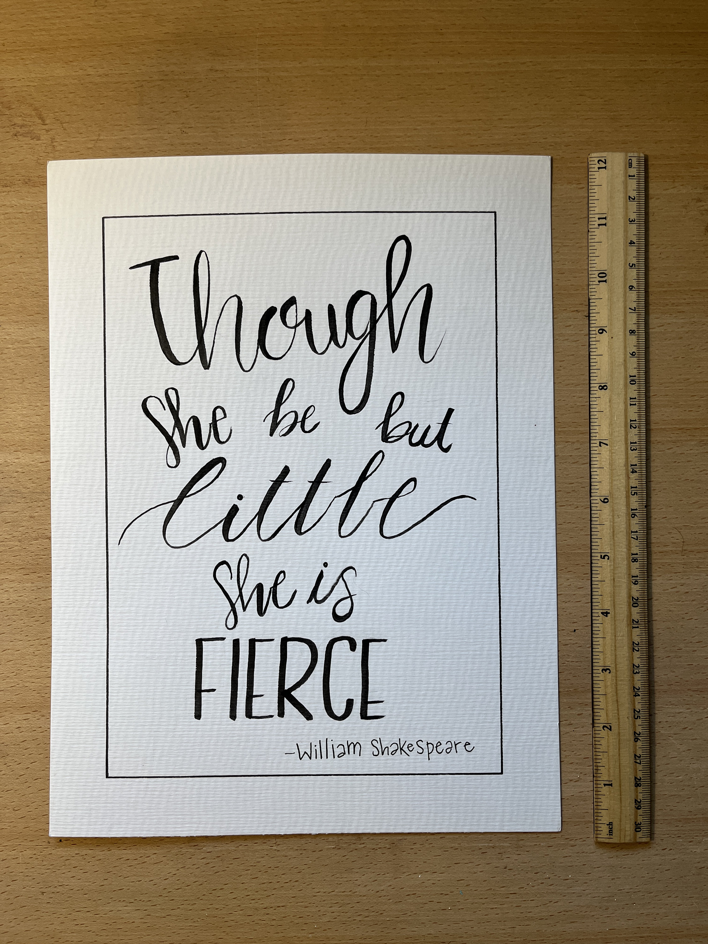 Original Watercolor Calligraphy Shakespeare Quote - Etsy