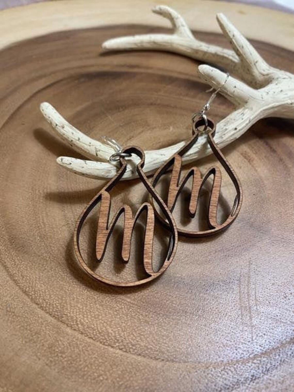 Teardrop Monogram Earring DIGITAL FILES Entire Alphabet - Etsy