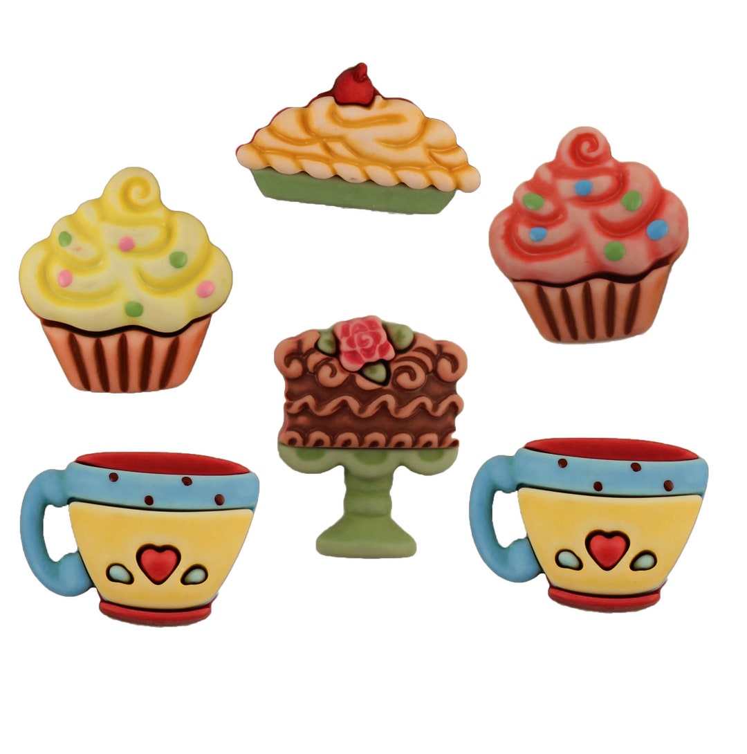 Buttons Galore "sweet Delights" Assortment of 3D, Hand Dyed and Hand ...
