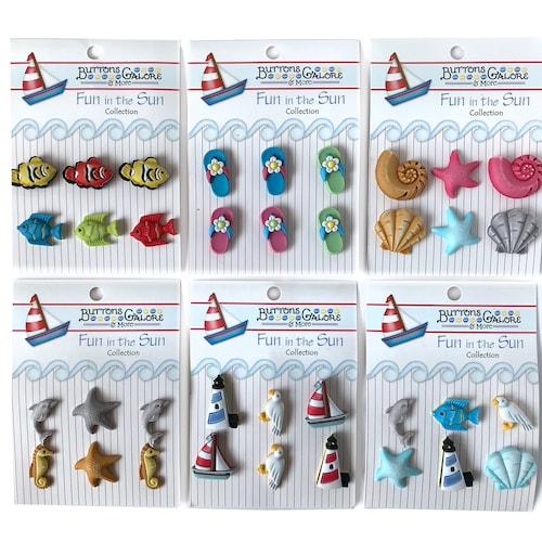 Buttons Galore christmas Fun Assortment of 3D - Etsy