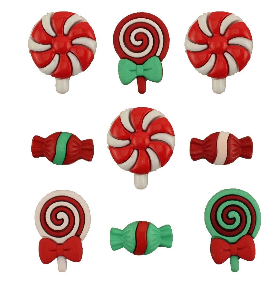 Buttons Galore Craft & Sewing Buttons - Christmas Candy - Etsy