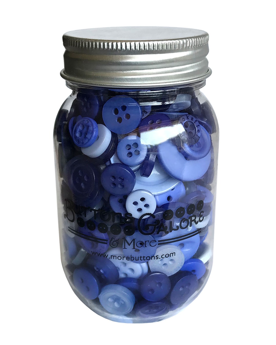 Buttons Galore Button Mason Jar 200 Colorful Buttons for Sewing ...