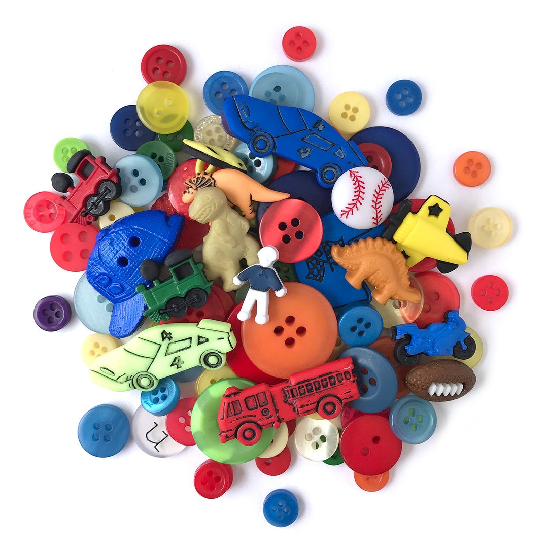 Buttons Galore 50 Boys Buttons - Value Pack for Craft & Sewing - Etsy