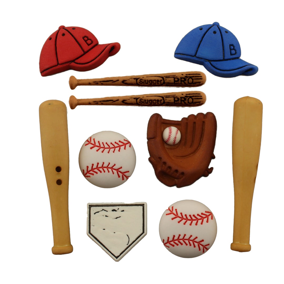 Buttons Galore Crafts & Sewing Buttons - Baseball - Etsy