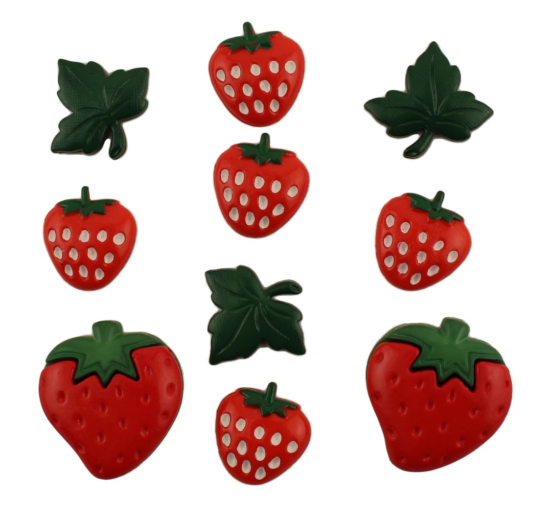 Buttons Galore Crafts & Sewing Buttons - Strawberry Fields - Etsy
