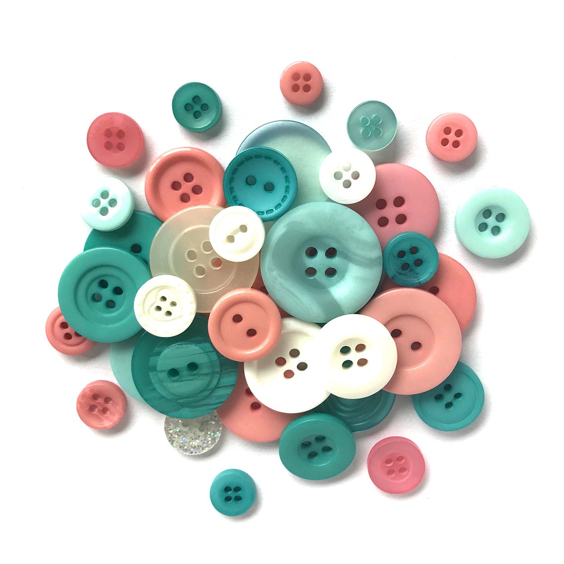 Buttons Galore Button Bonanza Colorful Craft & Sewing Buttons 1/2 Pound ...