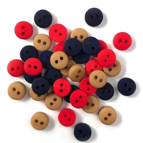 Buttons Galore Tiny Buttons for Sewing Crafts Americana 35 Buttons Etsy