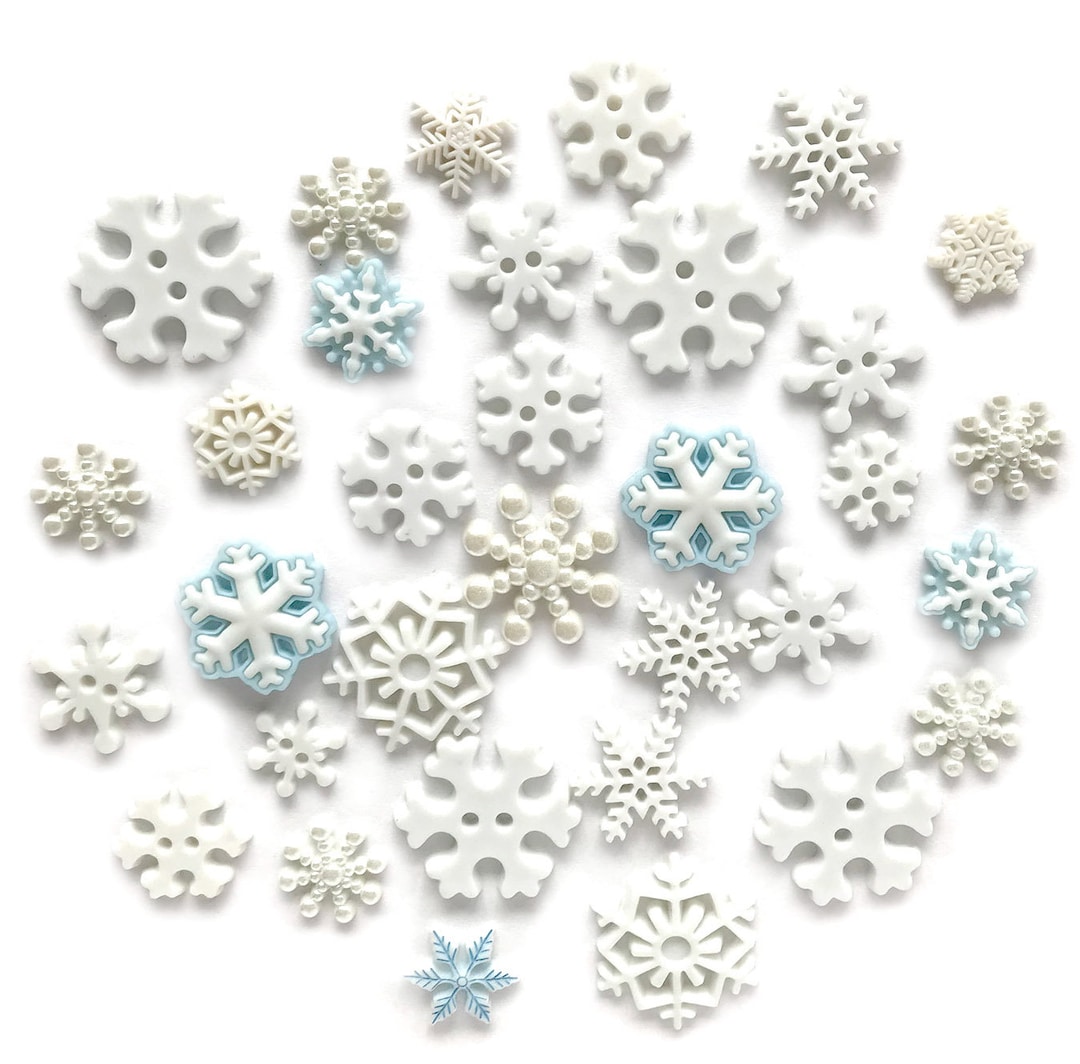 Buttons Galore Snowflake Super Value Pack - Etsy
