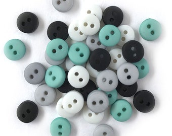 Buttons Galore Tiny Buttons for Sewing & Crafts Blues 40 | Etsy