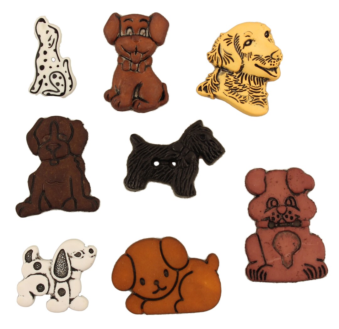 Buttons Galore Crafts & Sewing Buttons - Dog Daze - Etsy
