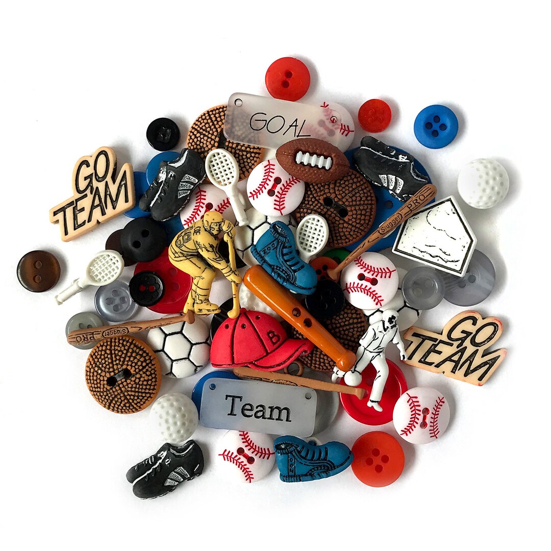 Buttons Galore 50 Sports Buttons - Value Pack for Craft & Sewing - Etsy
