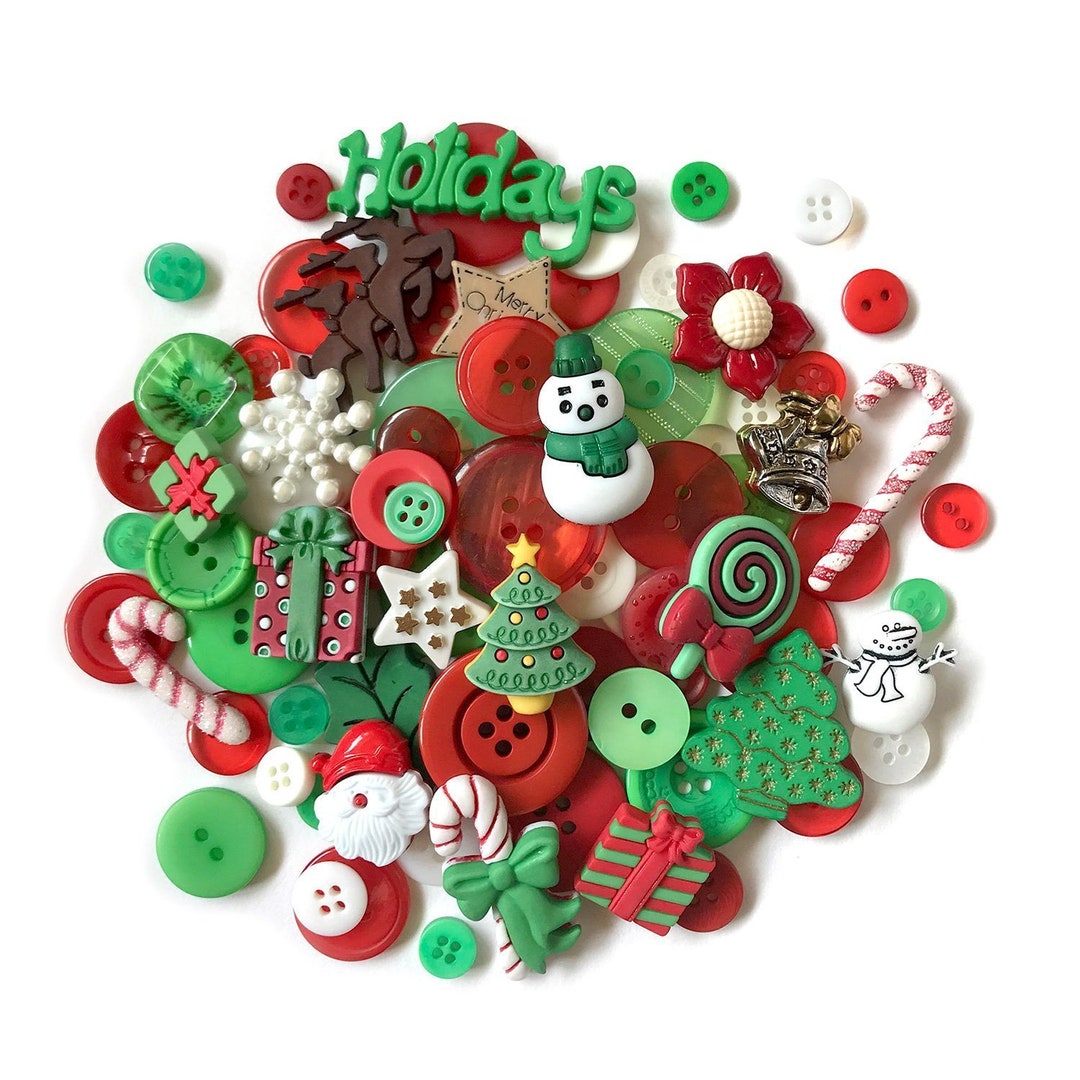 Buttons Galore 50 Holiday Buttons - Value Pack for Craft & Sewing - Etsy