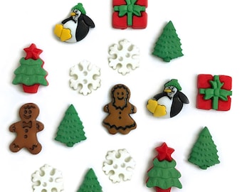 Buttons Galore & More Christmas Collection of Novelty Buttons | Etsy