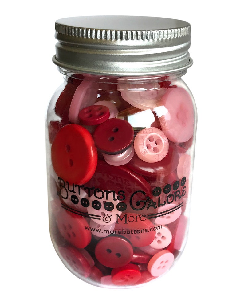 Buttons Galore Button Mason Jar 200+ Colorful Buttons for Sewing ...