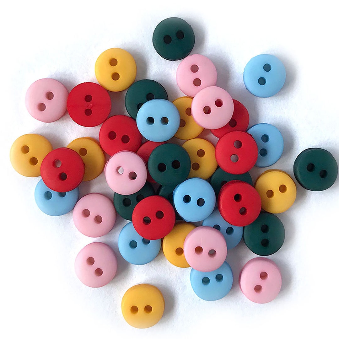 Buttons Galore Tiny Buttons for Sewing & Crafts Seaside 35 Buttons - Etsy