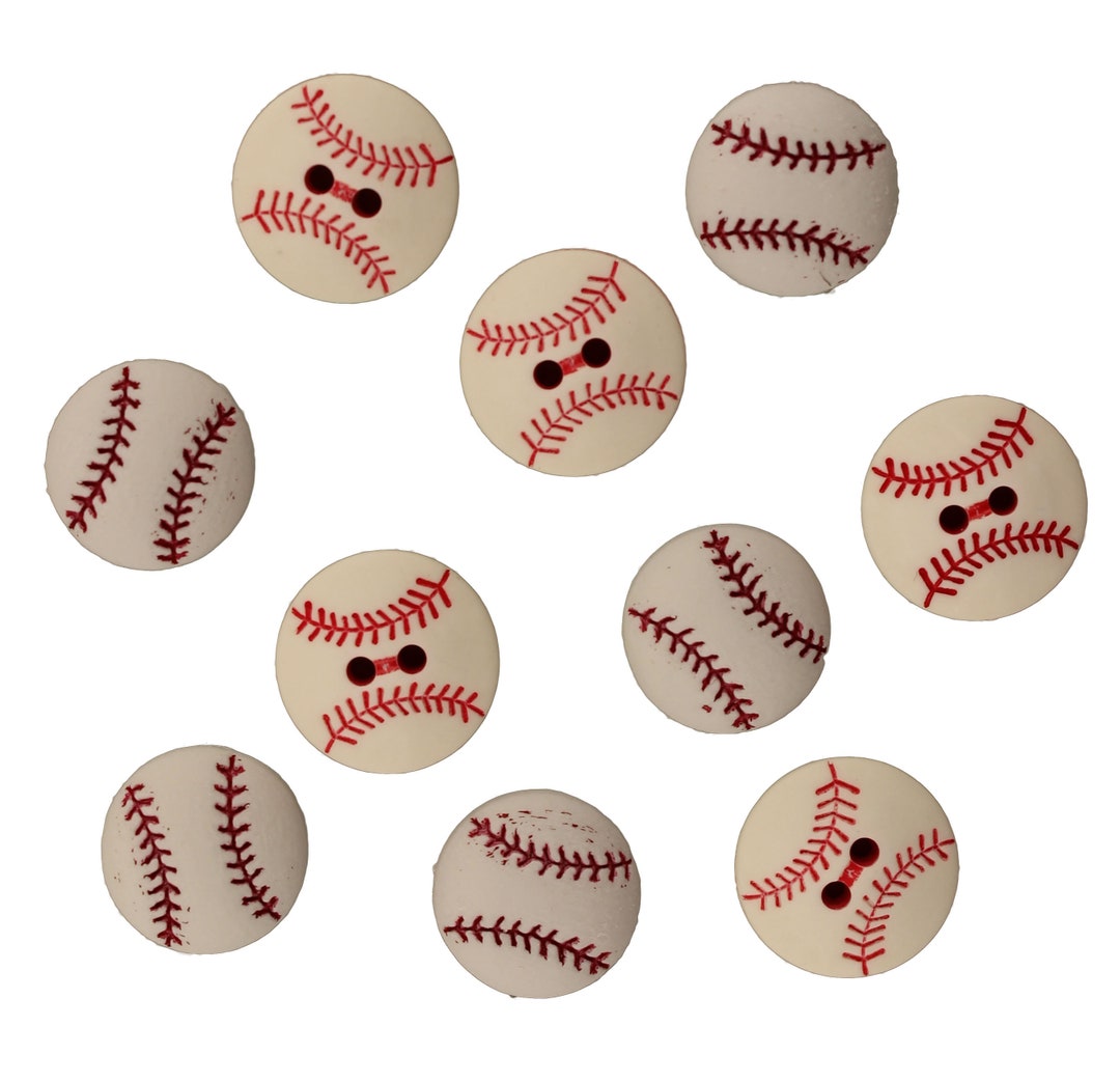 Buttons Galore Crafts & Sewing Buttons - Baseballs - Etsy