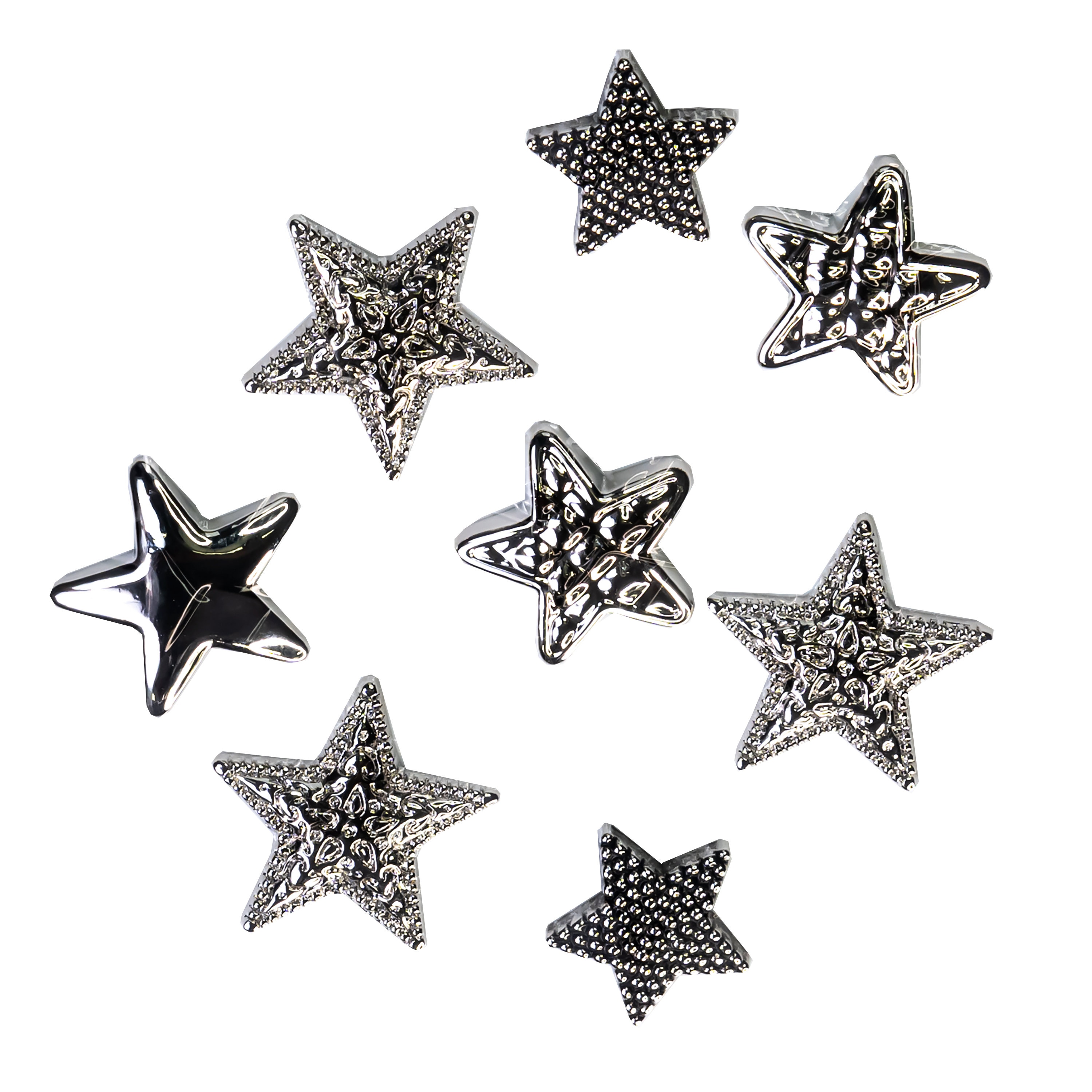 Buttons Galore Crafts & Sewing Buttons - Silver Stars - Etsy
