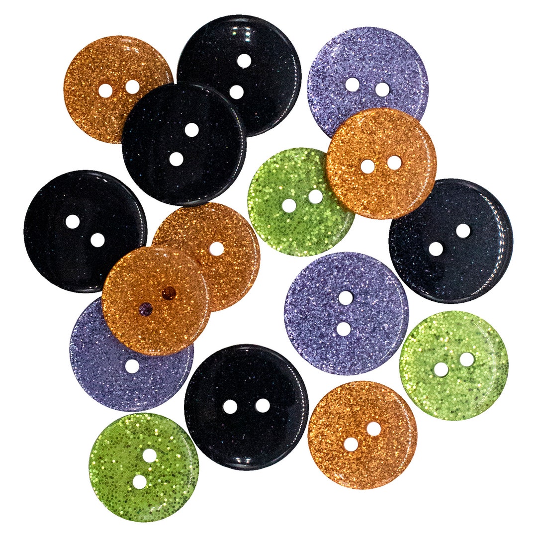 Buttons Galore - Halloween Glitter Spellbound Novelty Buttons for ...