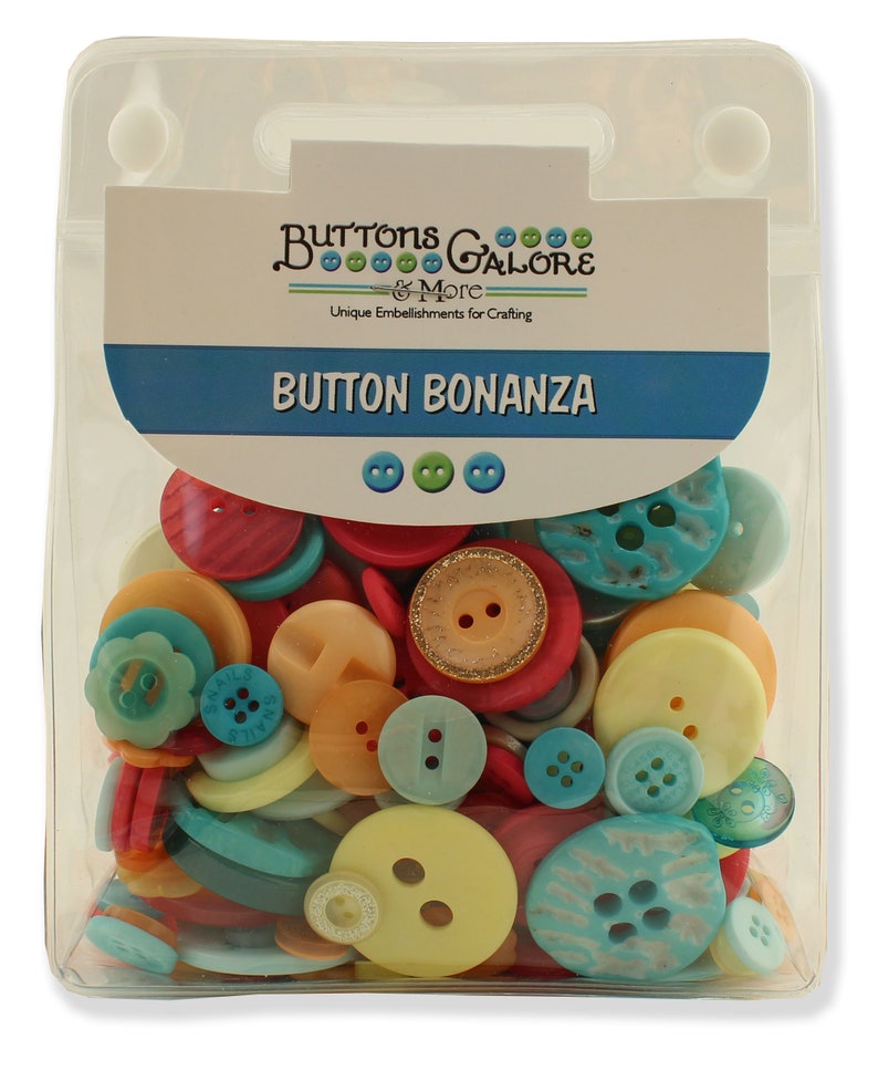 Buttons Galore Button Bonanza Colorful Craft & Sewing Buttons | Etsy