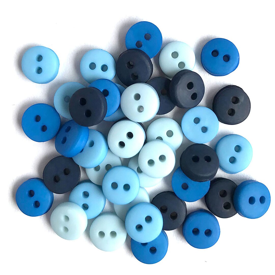Buttons Galore Tiny Buttons for Sewing & Crafts Blues 35 Buttons - Etsy